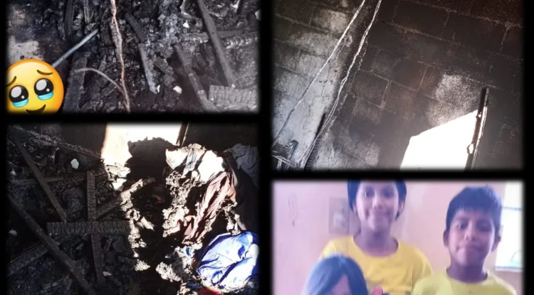 Madre soltera pide apoyo tras incendio en vivienda Madre soltera pide apoyo tras incendio en vivienda